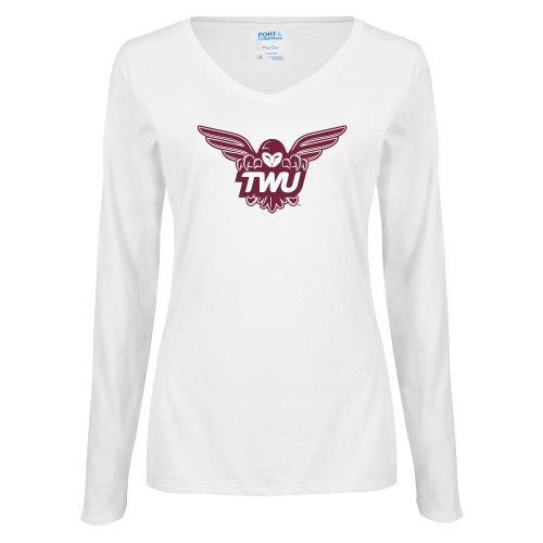 - TWU Pioneer Owls - Apparel-Women T-Shirts Long Sleeve