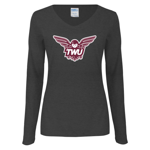 - TWU Pioneer Owls - Apparel-Women T-Shirts Long Sleeve